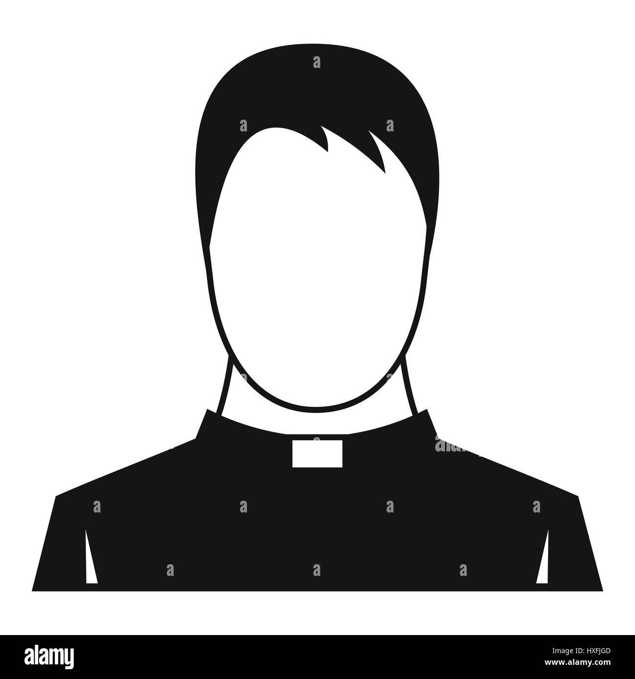 Priest icon, simple style Stock Vector Image & Art - Alamy
