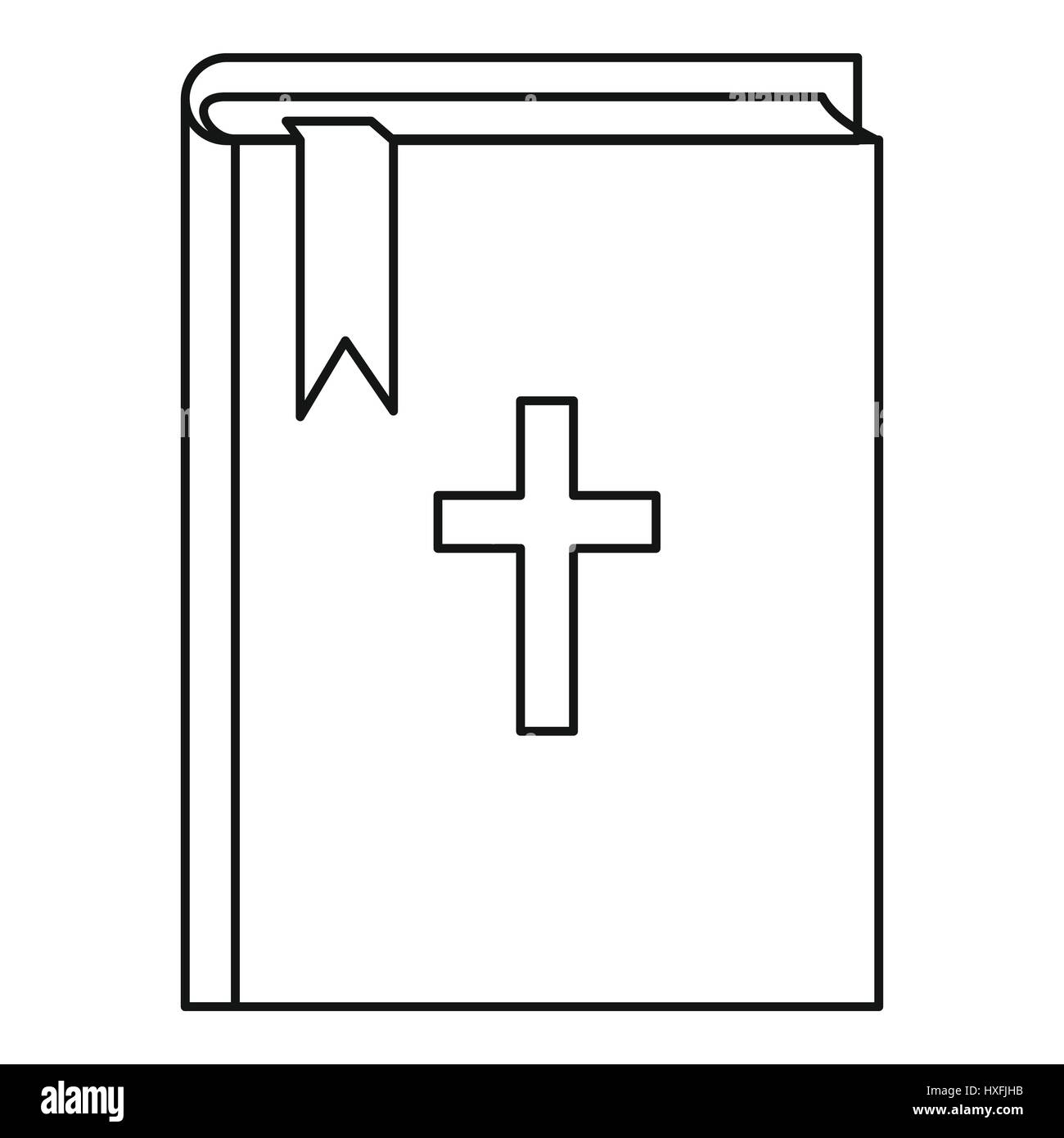 Bible icon, outline style Stock Vector Image & Art - Alamy