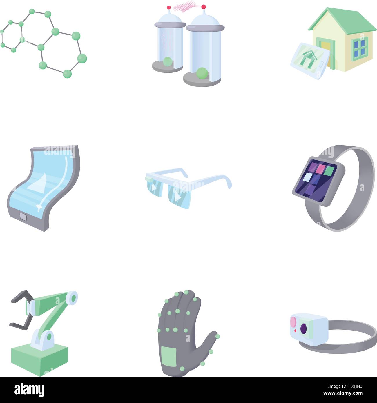 Innovation icons set, cartoon style Stock Vector Image & Art - Alamy