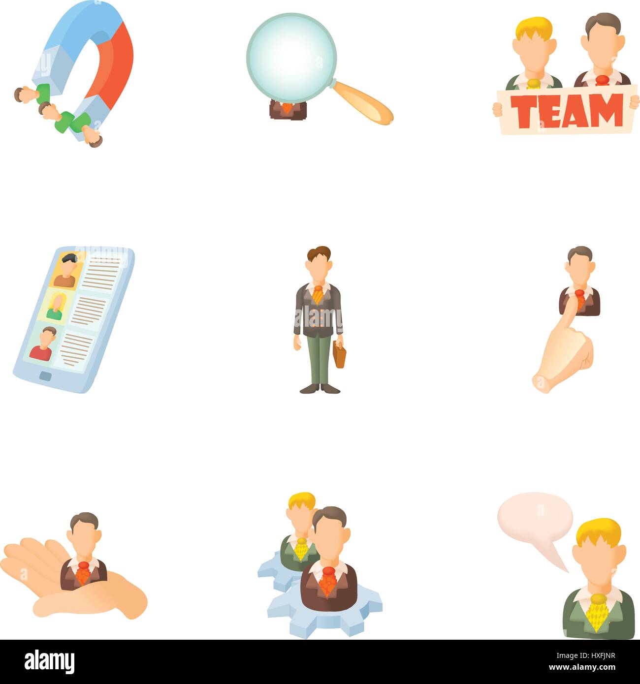 Employee magnet company Stock Vector Images - Alamy