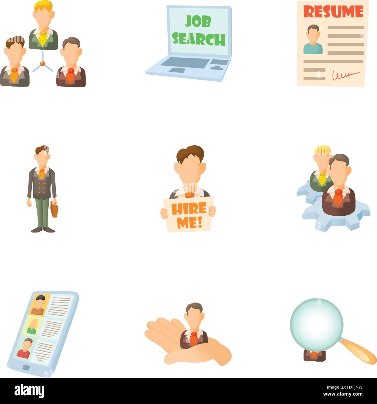 Cartoon illustration laptop searching information Stock Vector Images ...