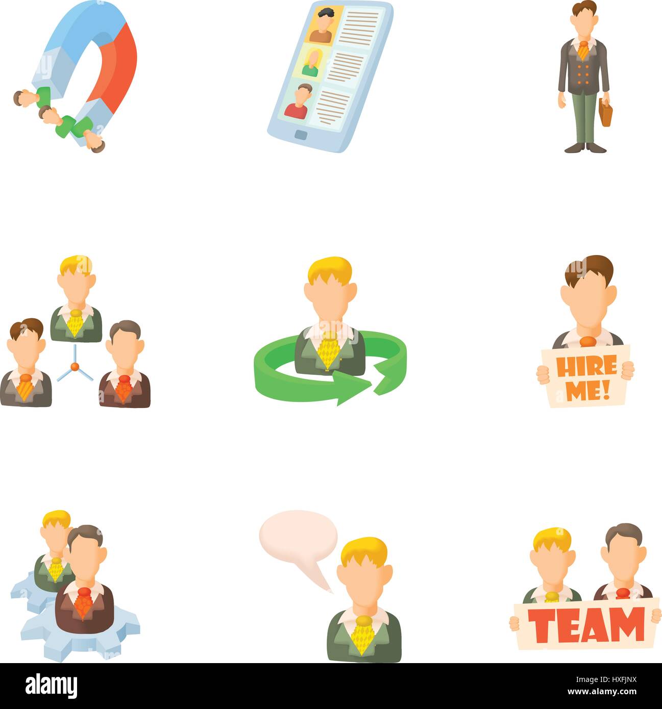 Employee magnet company Stock Vector Images - Alamy