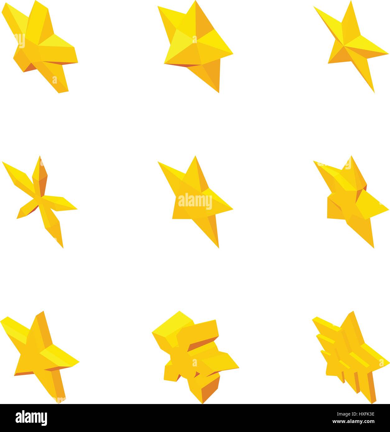 Types of stars icons set, cartoon style Stock Vector Image & Art - Alamy