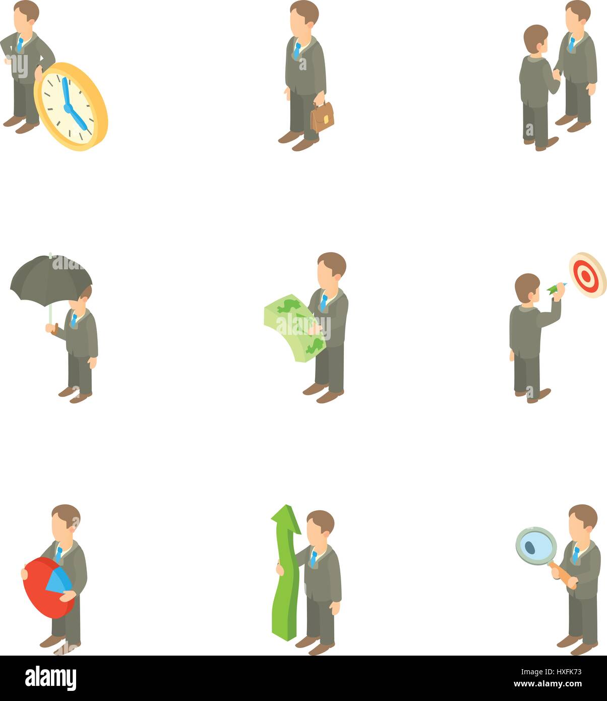 Manager icons set, cartoon style Stock Vector Image & Art - Alamy