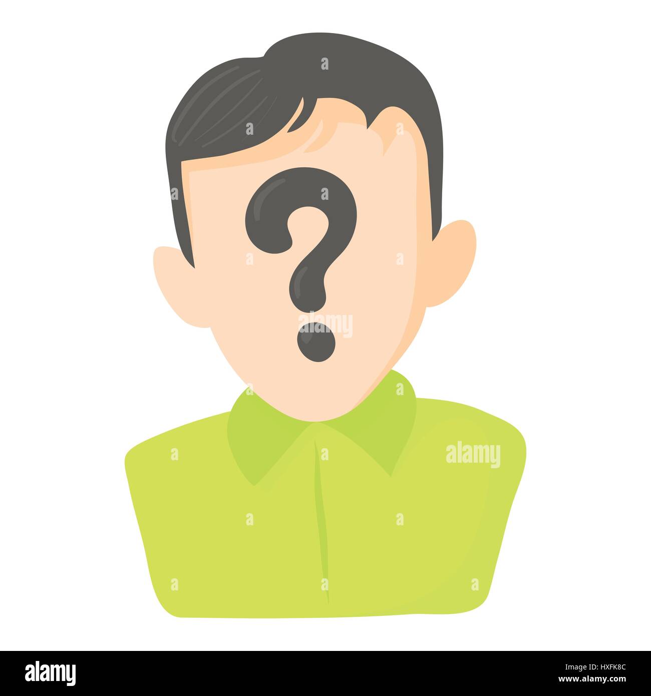 Man question icon, cartoon style Stock Vector Image & Art - Alamy