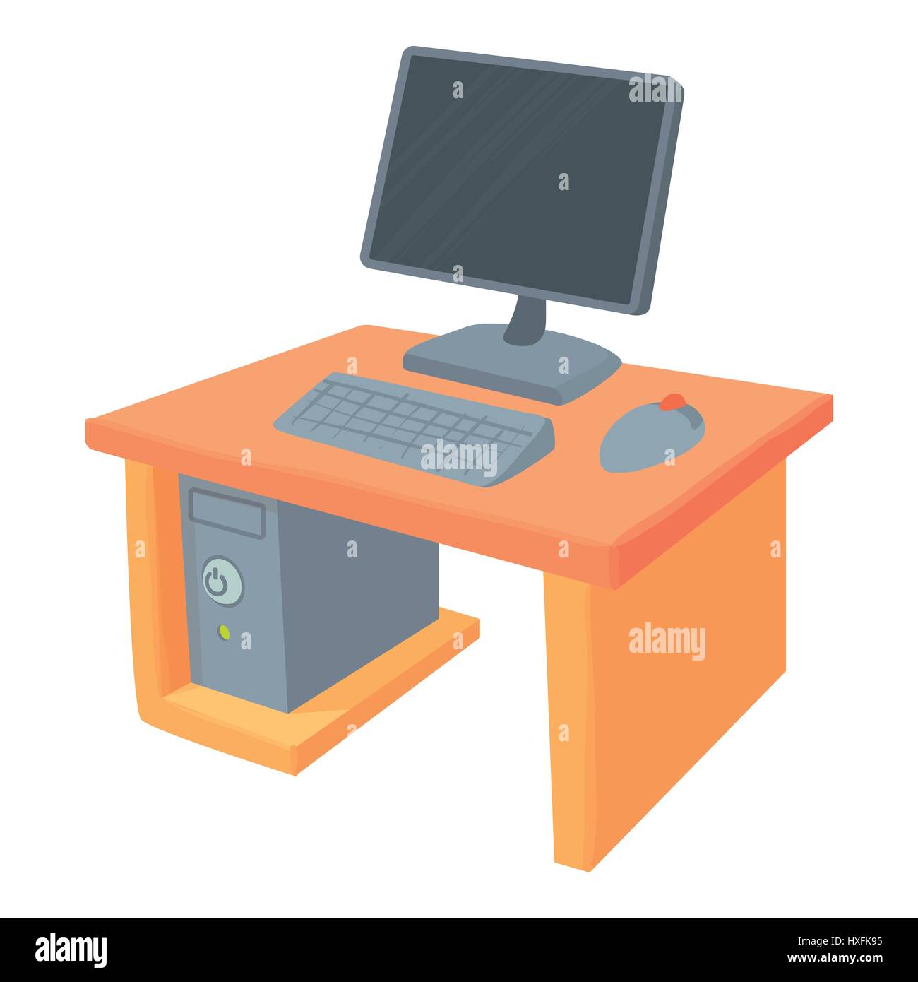 Desk icon, cartoon style Stock Vector Image & Art - Alamy