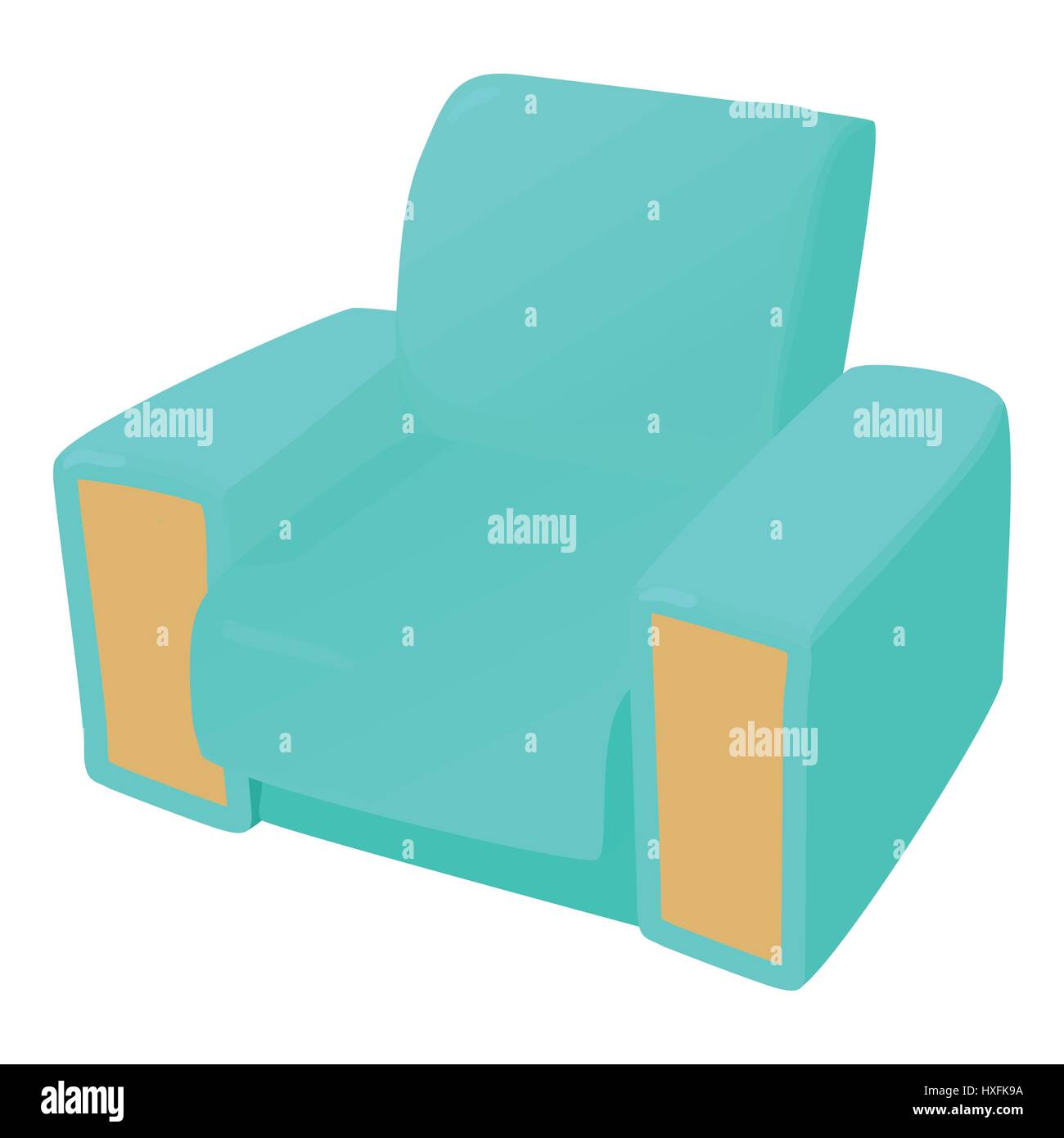 Arm chair icon, cartoon style Stock Vector Image & Art - Alamy