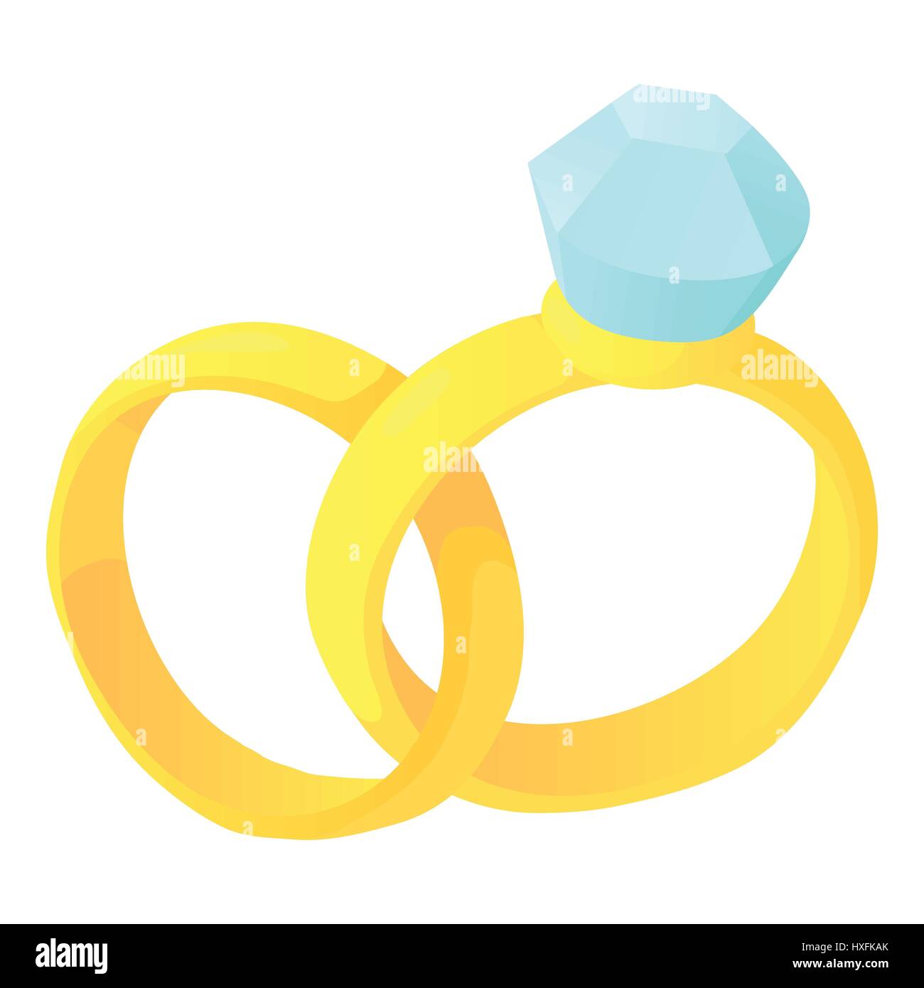 Wedding rings icon, cartoon style Stock Vector Image & Art - Alamy
