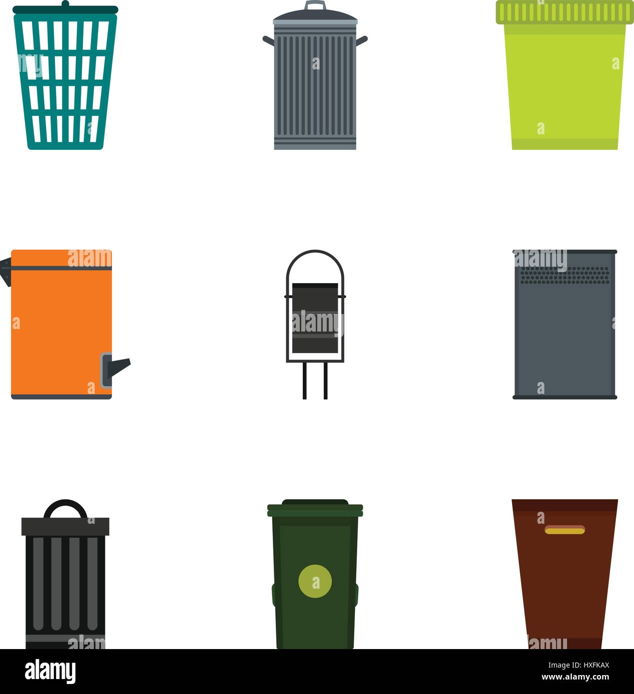 Brown bin collection Stock Vector Images - Alamy