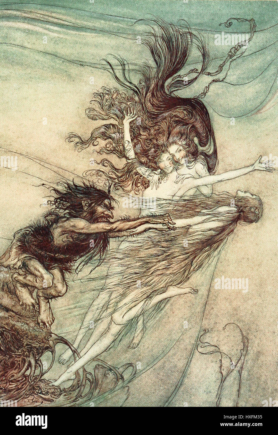 The Rhine Maidens teasing Alberich - Das Rheingold (The Rhinegold) Der ...