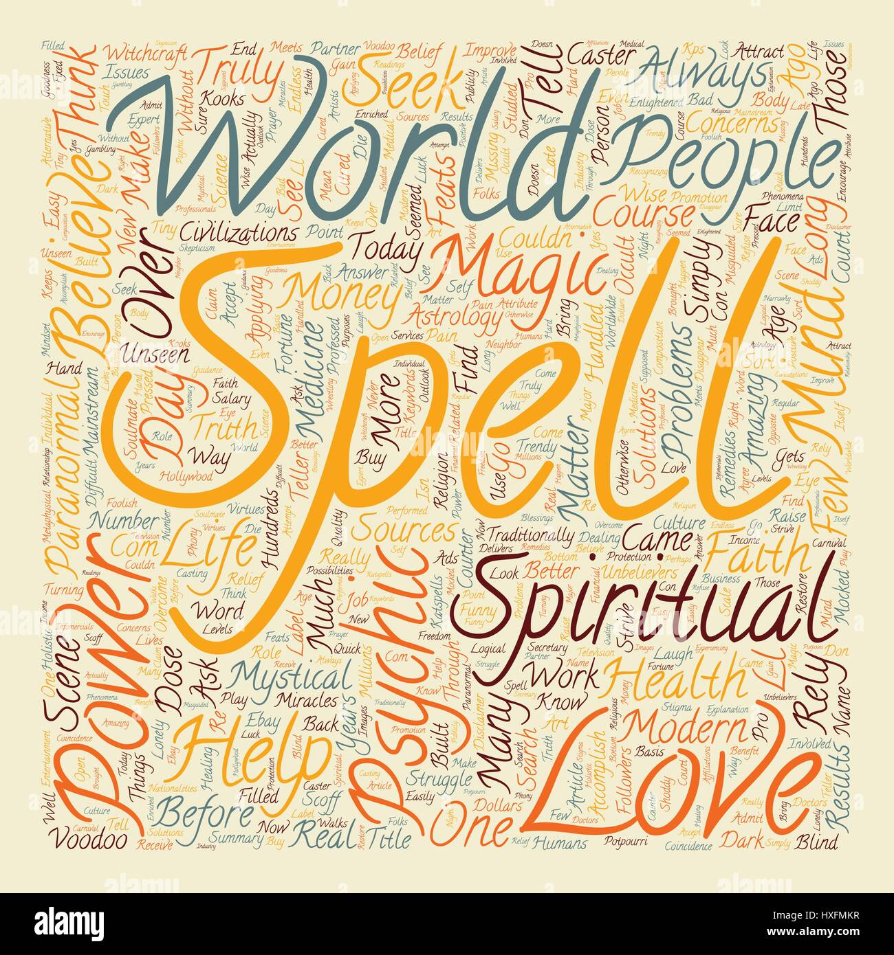 Spells Spiritual Stock Vector Images - Alamy