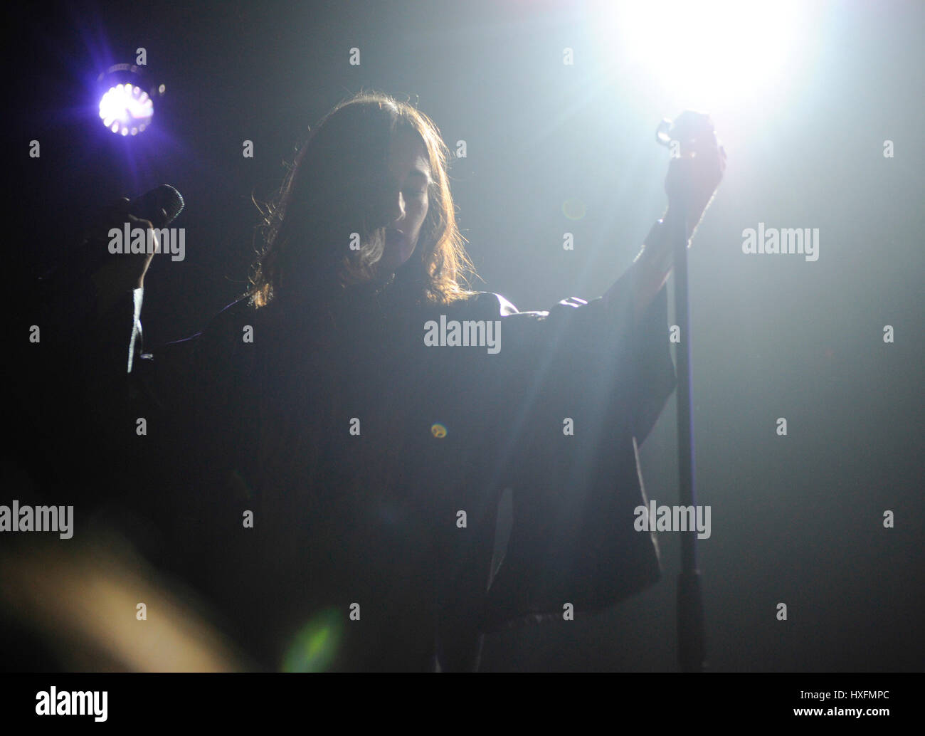Singer Zola Jesus performs at the El Rey Theatre on October 9th, 2014 ...