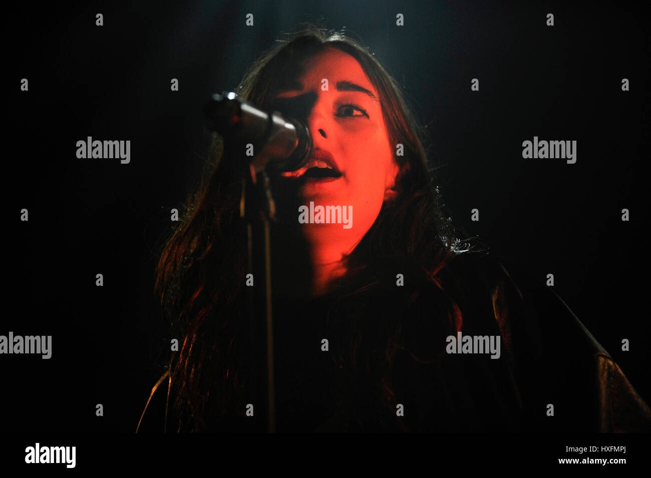Singer Zola Jesus performs at the El Rey Theatre on October 9th, 2014 ...