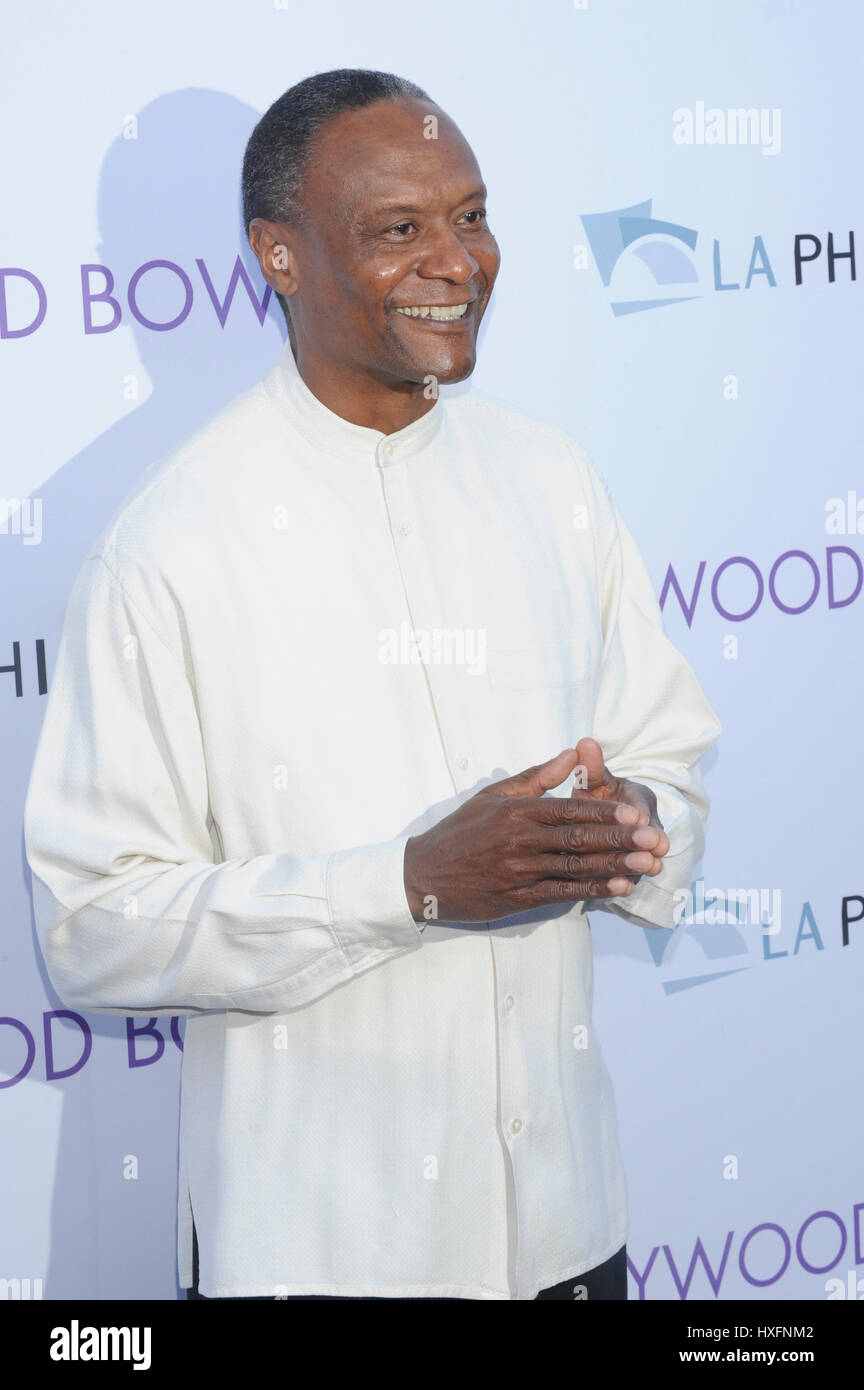 Thomas Wilkins attend the opening night of the Hollywood Bowl with ...