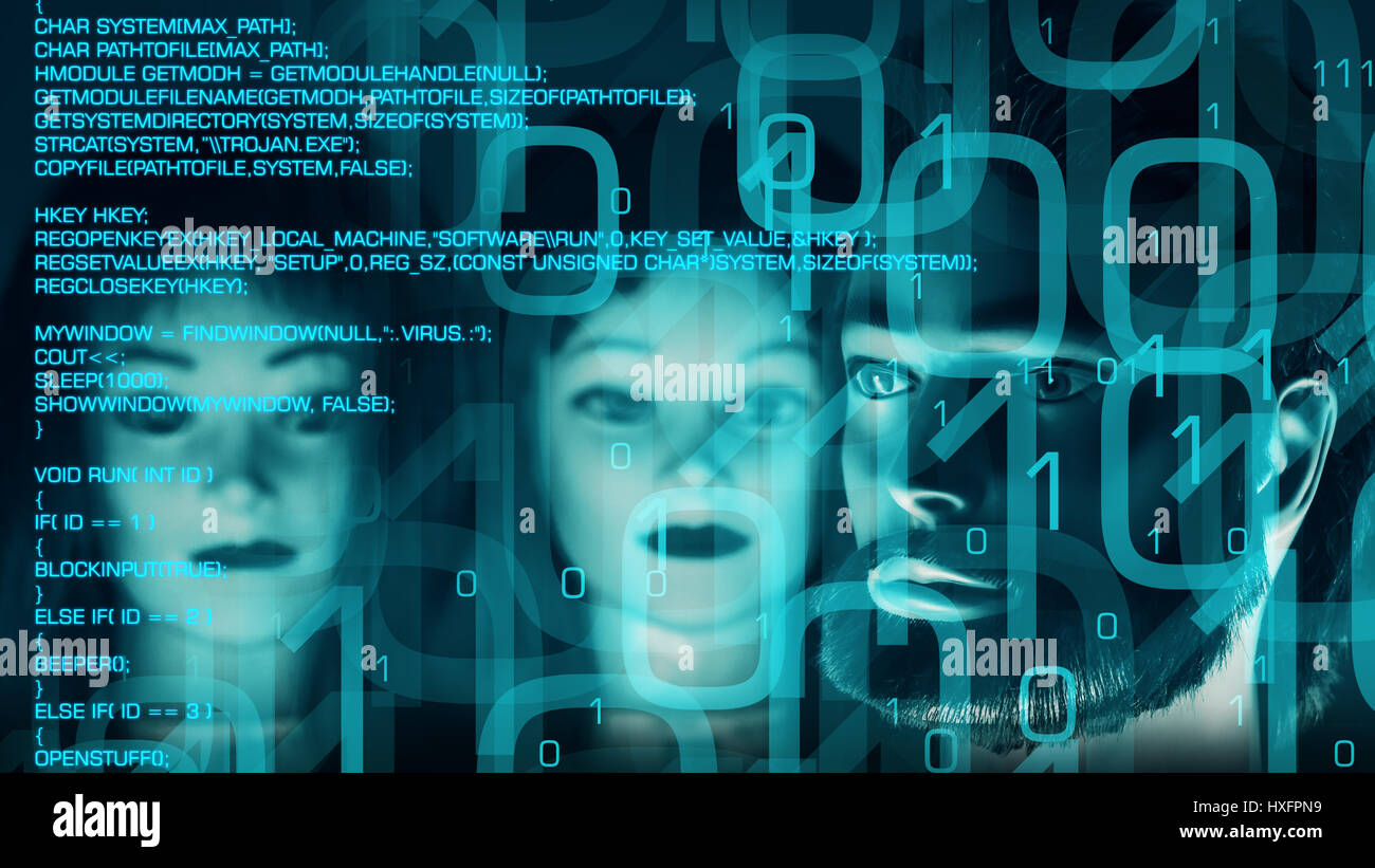 Cybercrime robot computer cyber attack Stock Photo - Alamy