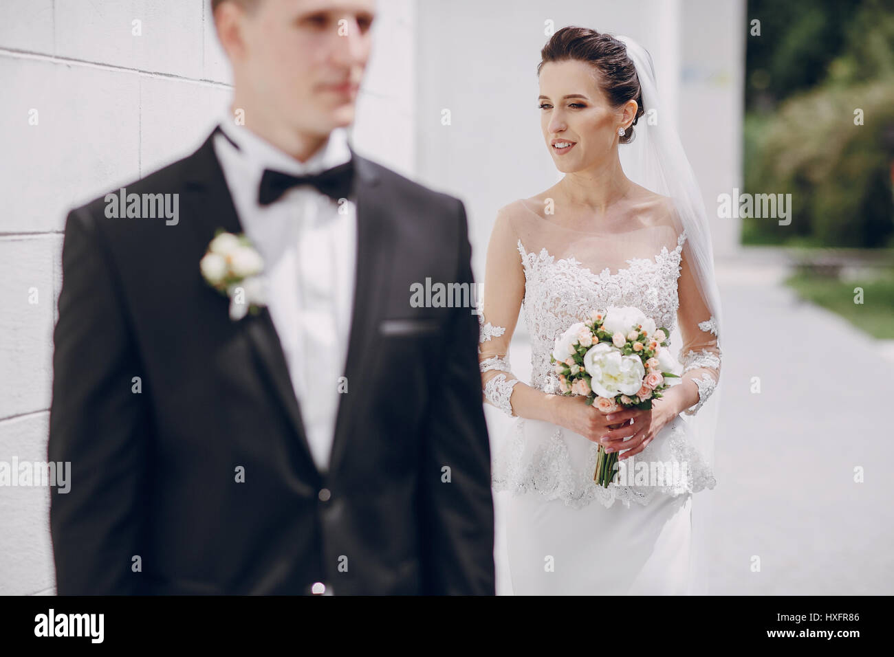 bride and groom Stock Photo - Alamy