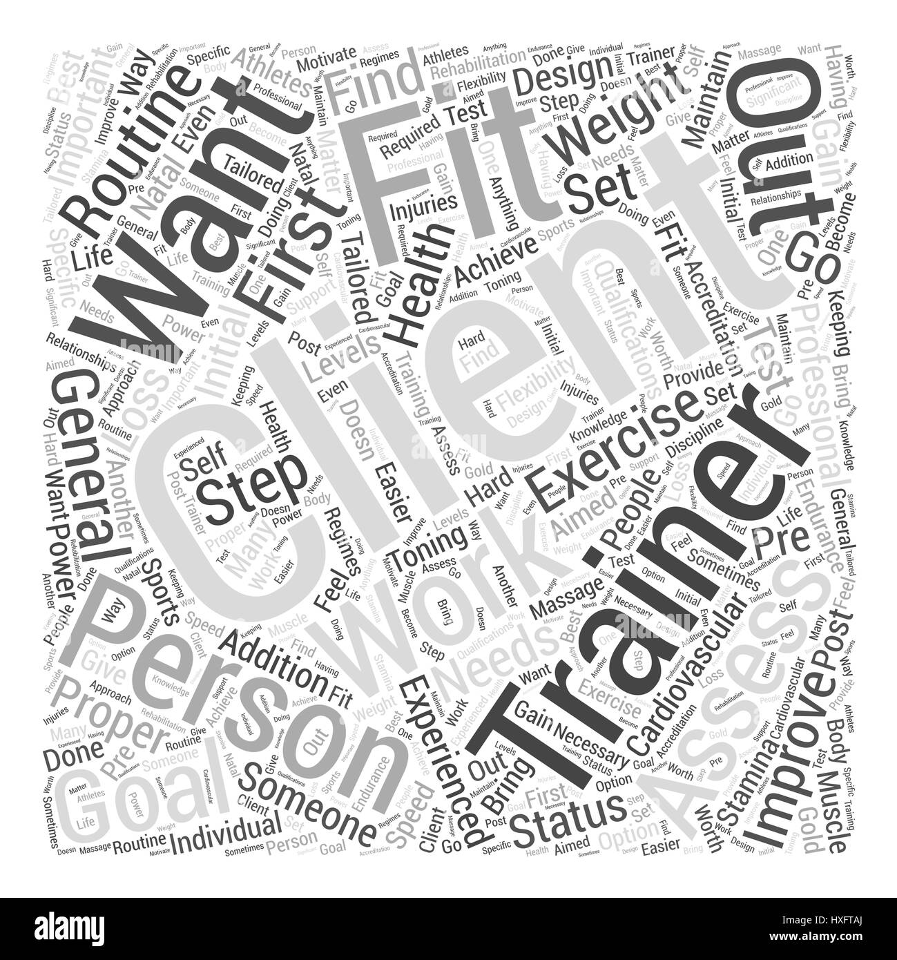 Personal Trainer With Client Black and White Stock Photos & Images - Alamy
