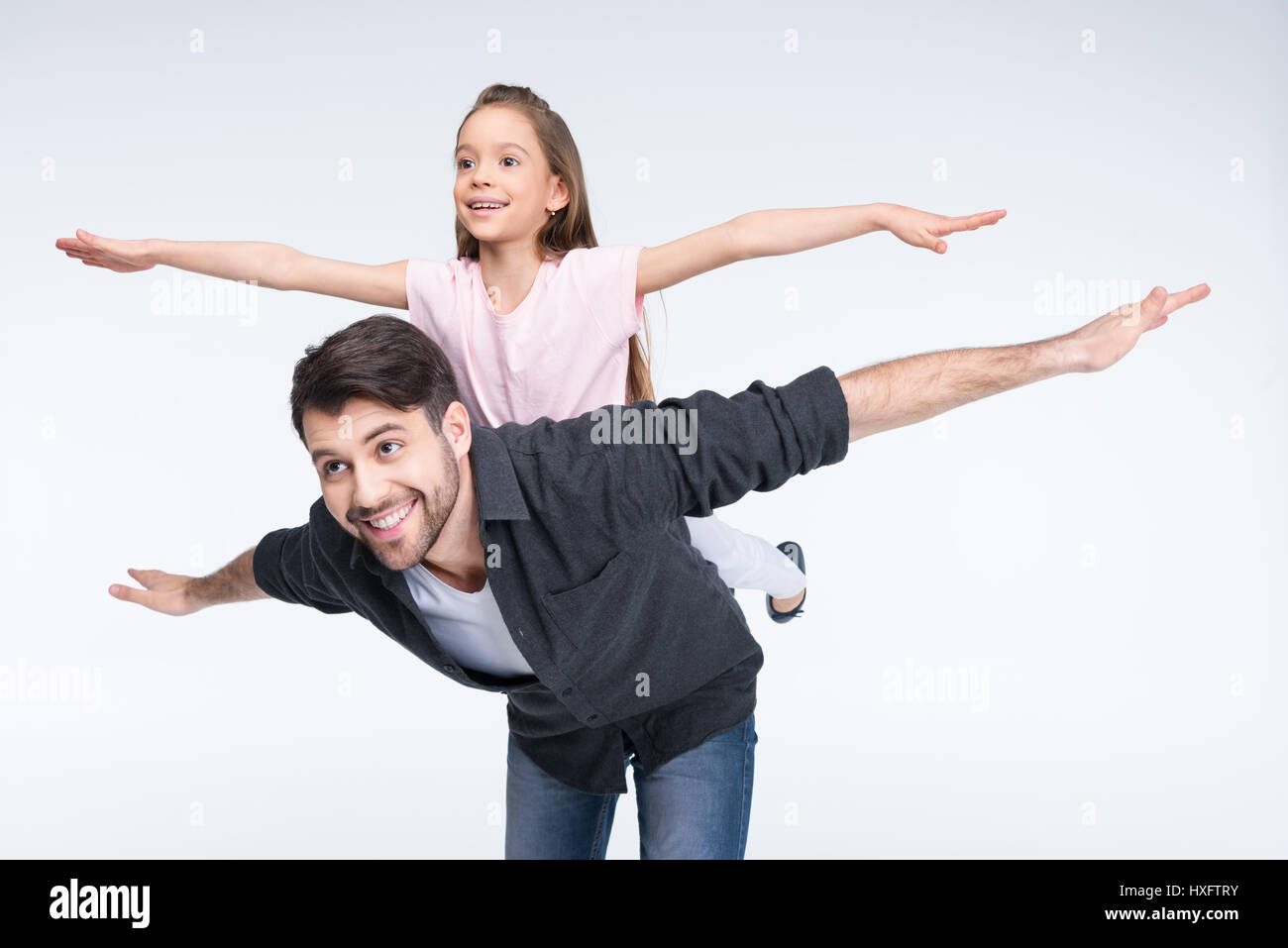 Father open arms daughter hi-res stock photography and images - Alamy