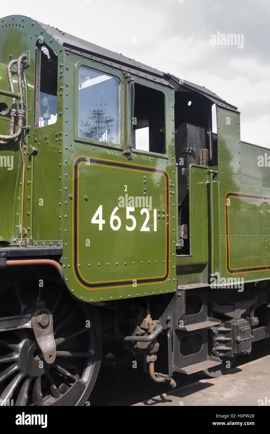 LMS Ivatt Class 2F steam engine, here in BR 2MT livery as 46521, at the ...