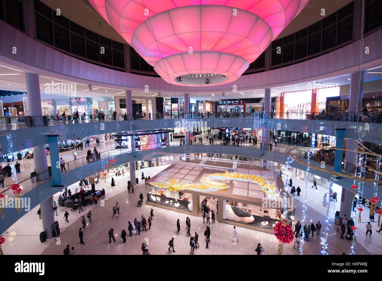 interior of the large modern shopping center Stock Photo - Alamy