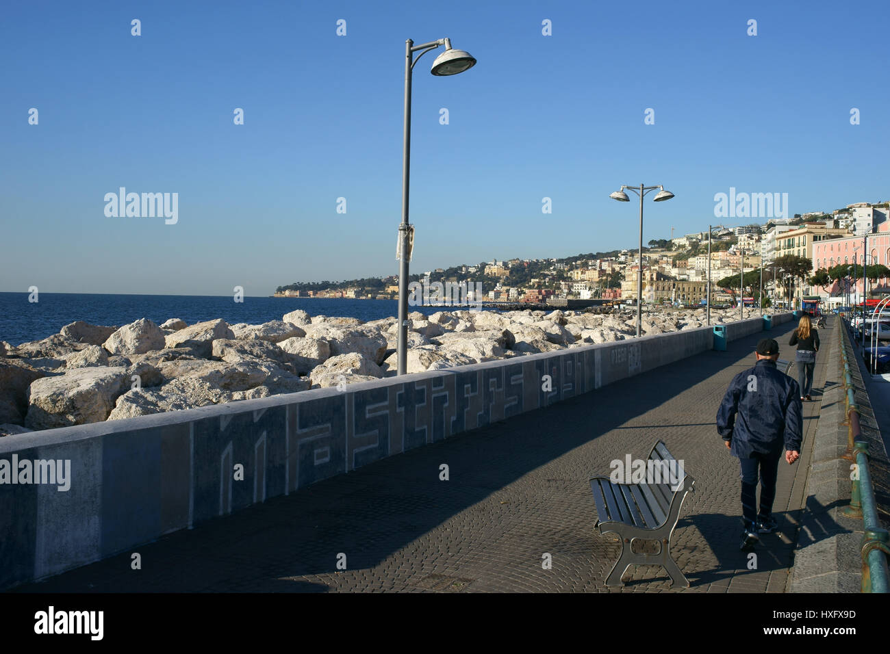 Port of Mergellina, in Naples, Italy Stock Photo - Alamy