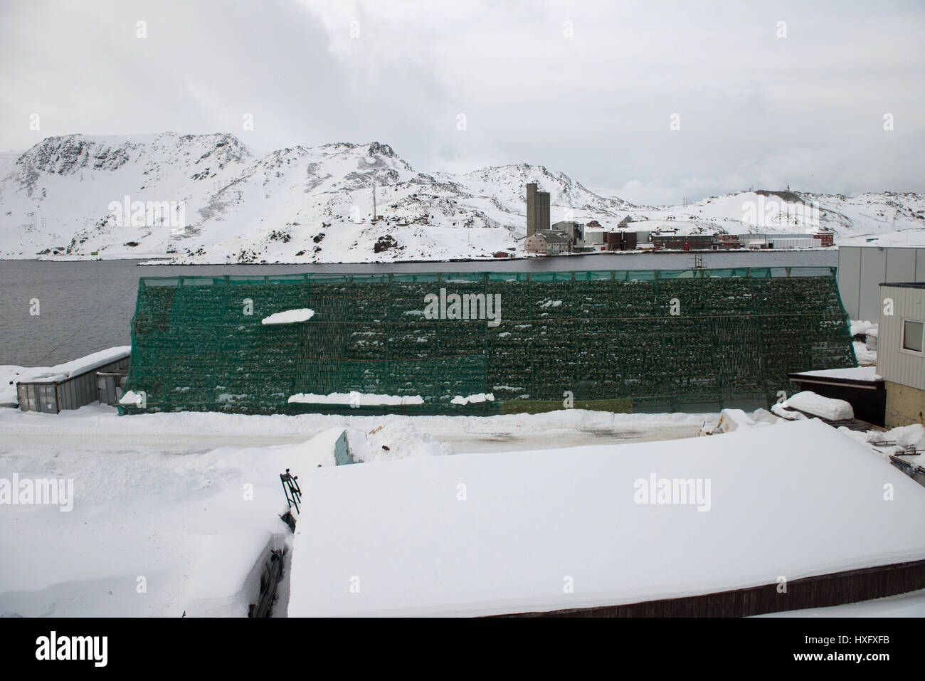 Fish Drying Racks in Norway Stock Photo - Alamy