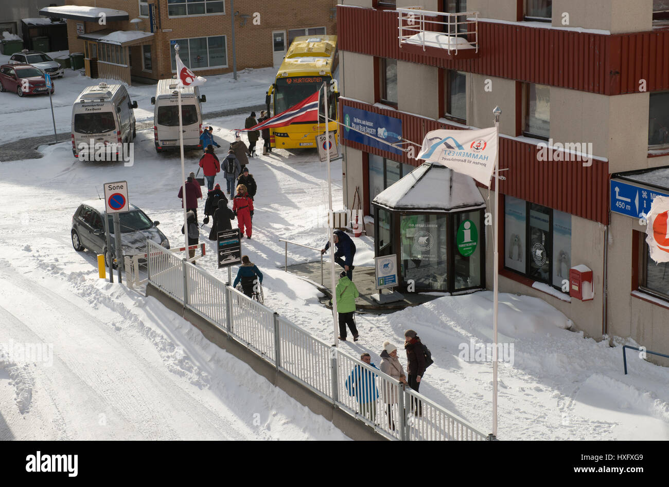 Norway people hammerfest hi-res stock photography and images - Alamy