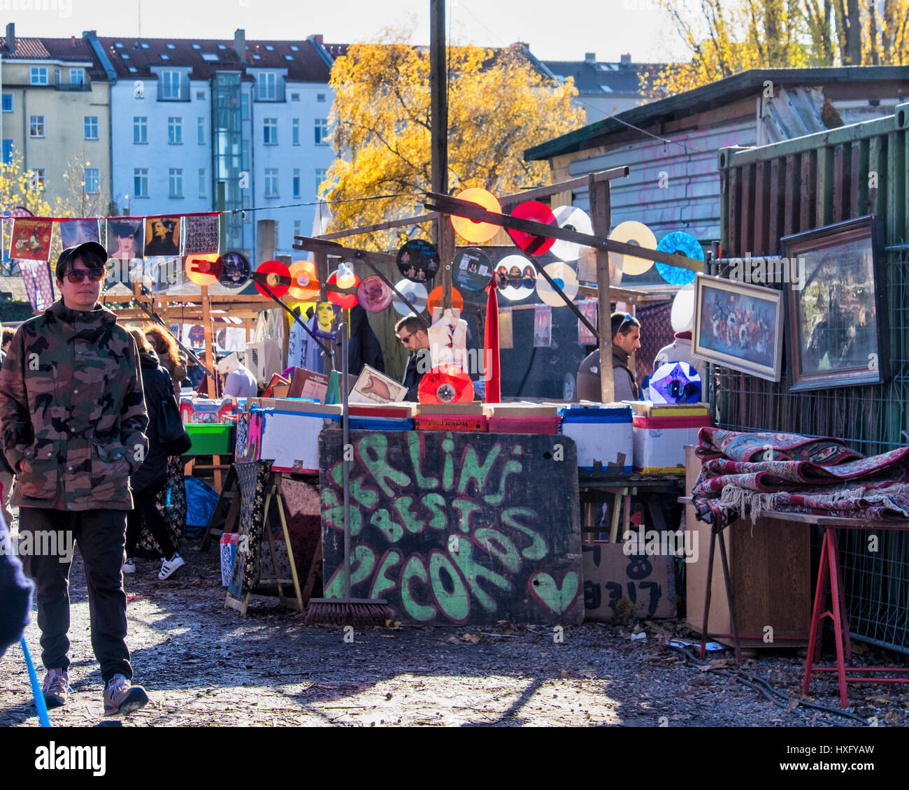 Berlin,Prenzlauer Berg. Mauer park, Wall park, A popular public park ...