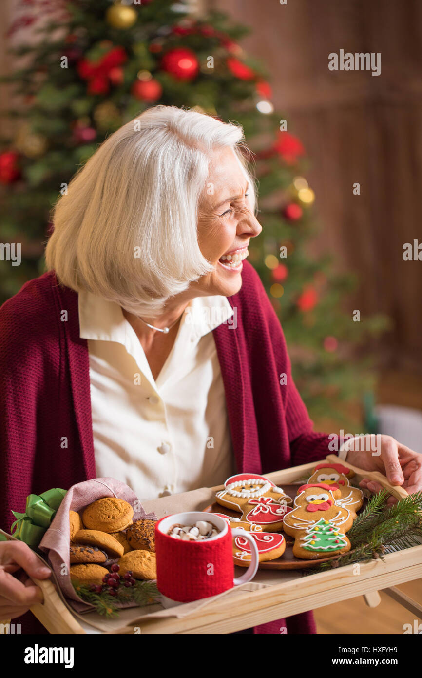 Mature woman gingerbread cookies hi-res stock photography and images ...