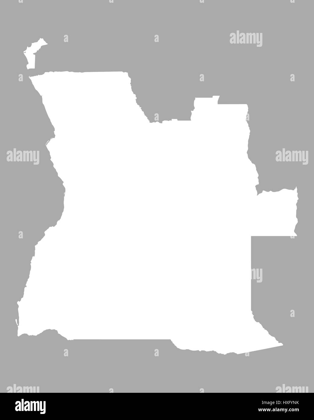 Map of Angola Stock Photo - Alamy