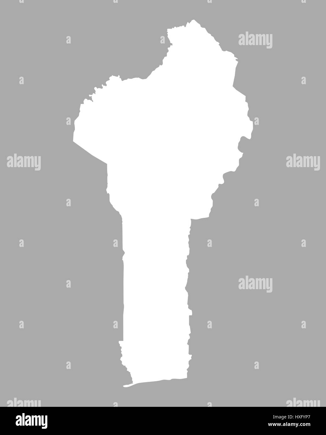 Map of Benin Stock Photo - Alamy