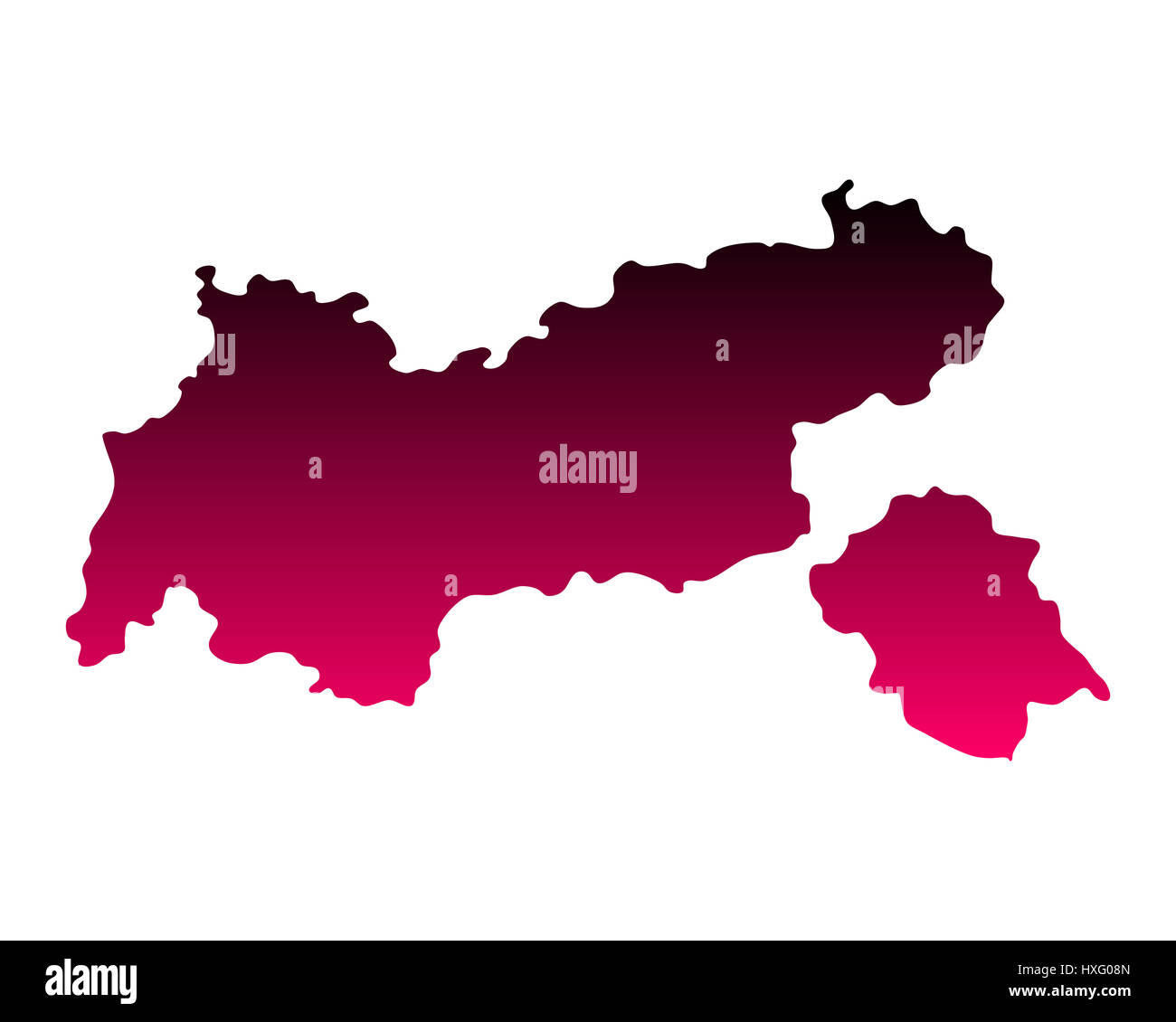 Map of Tyrol Stock Photo - Alamy