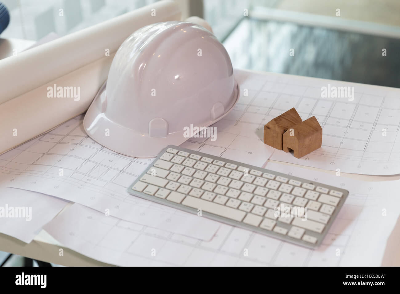 Engineer or architect Office desk background construction project ideas ...