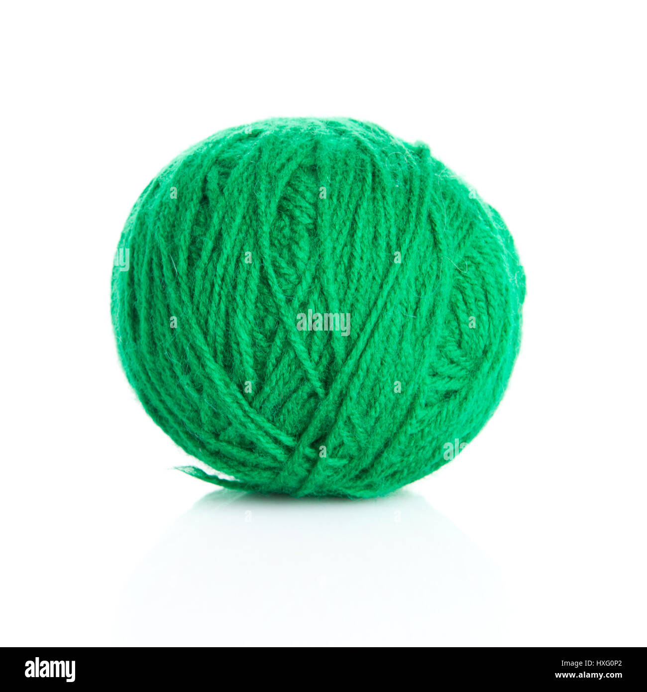wool yarn ball isolated on white. ball of yarn for knitting Stock Photo ...