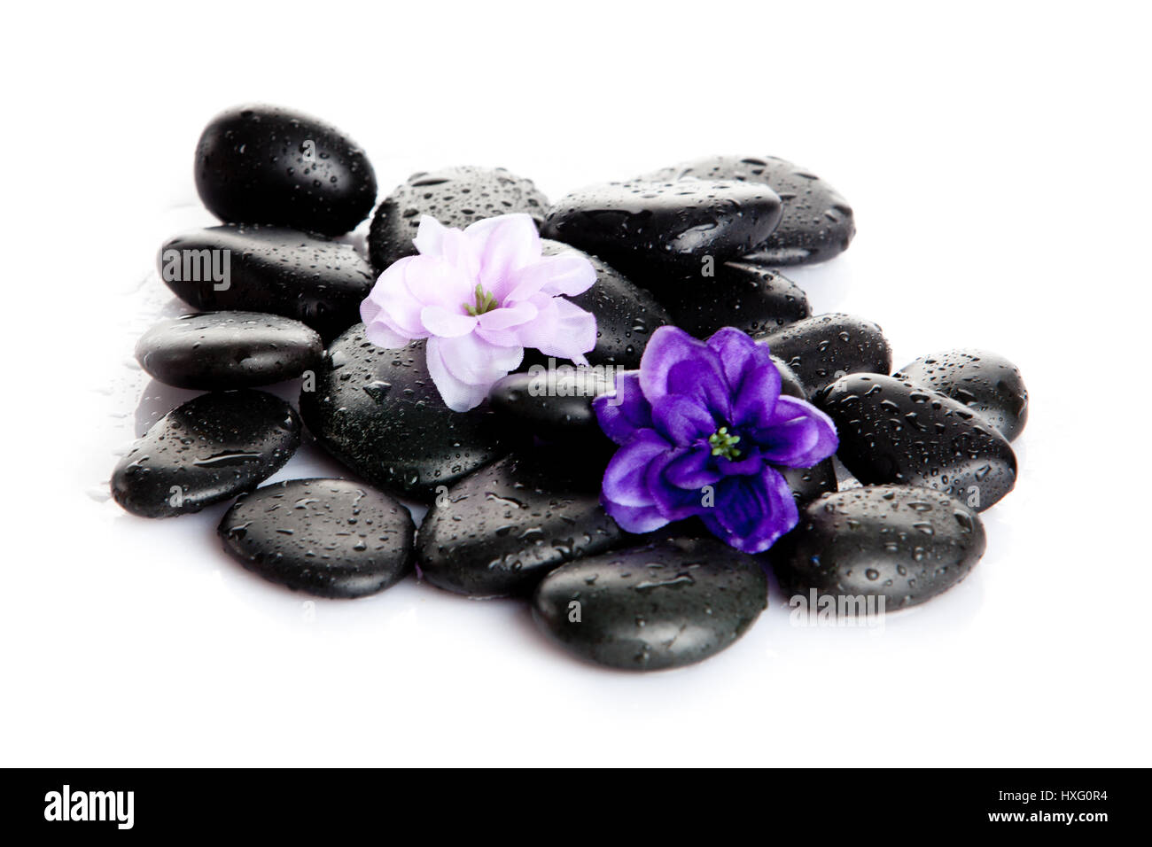 Spa Stone. Zen pebbles. Stone spa and healthcare Stock Photo - Alamy