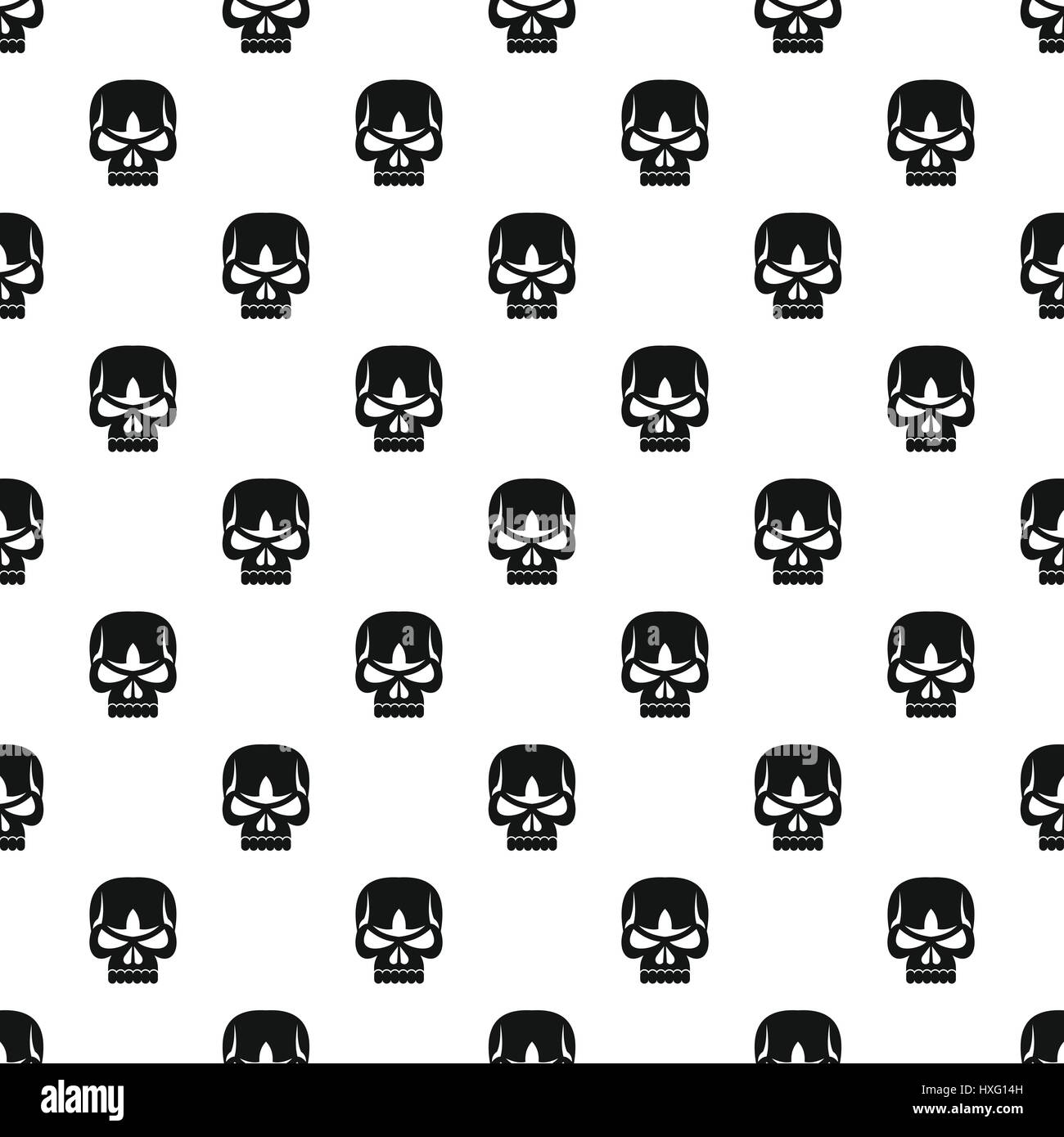 Human skull pattern, simple style Stock Vector Image & Art - Alamy