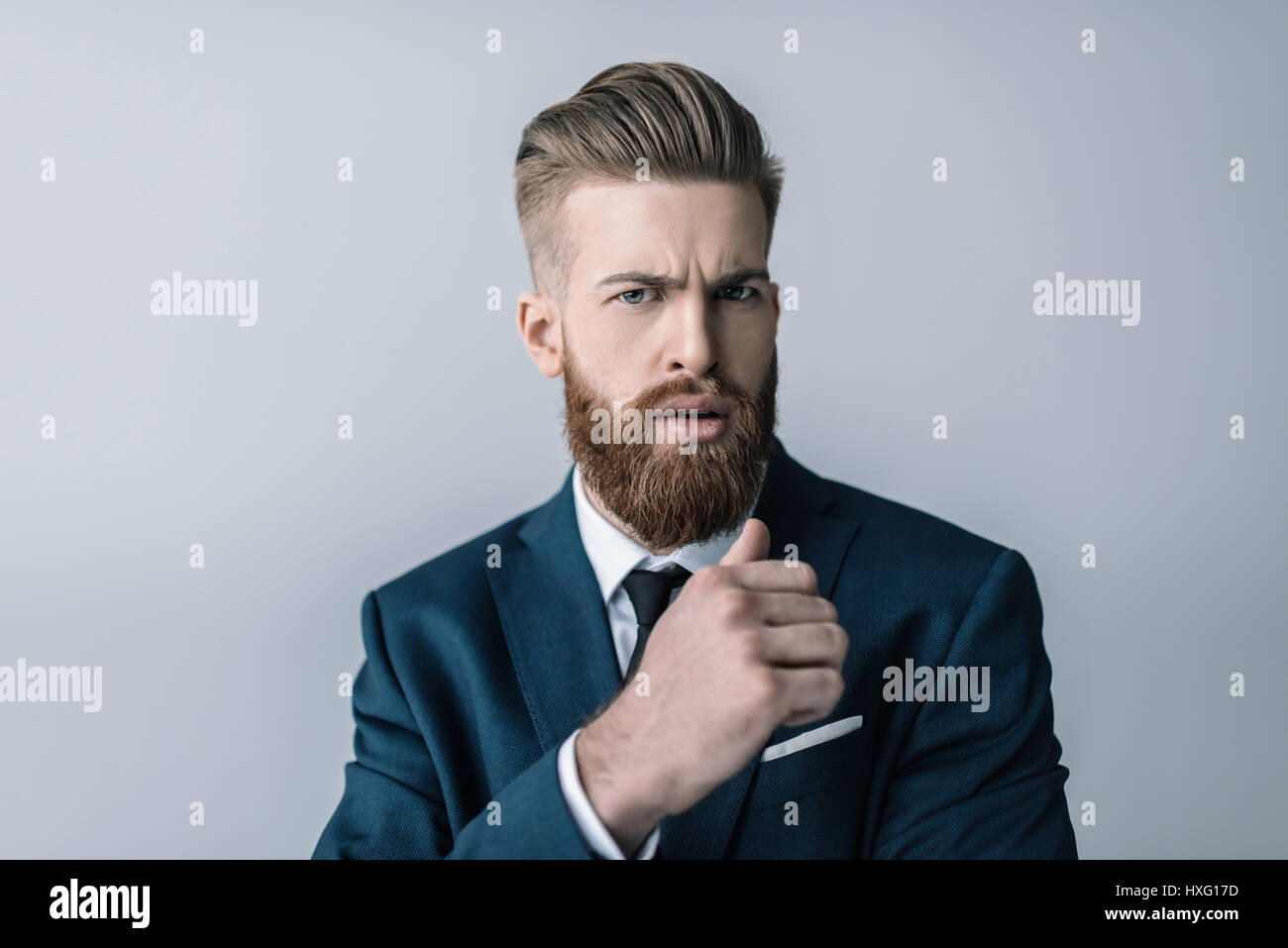 Businessman frowning hi-res stock photography and images - Alamy