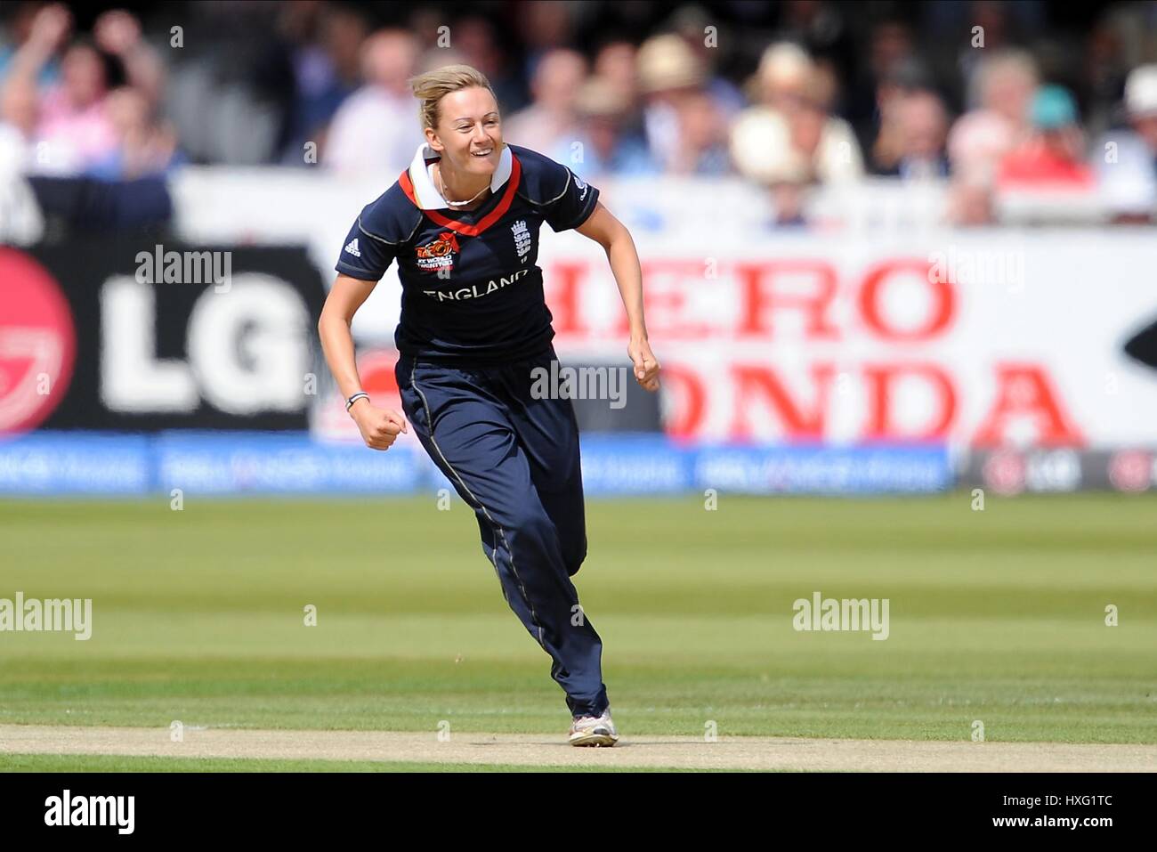 LAURA MARSH CELEBRATES EARLY W ENGLAND V NEW ZEALAND LORDS LONDON ...