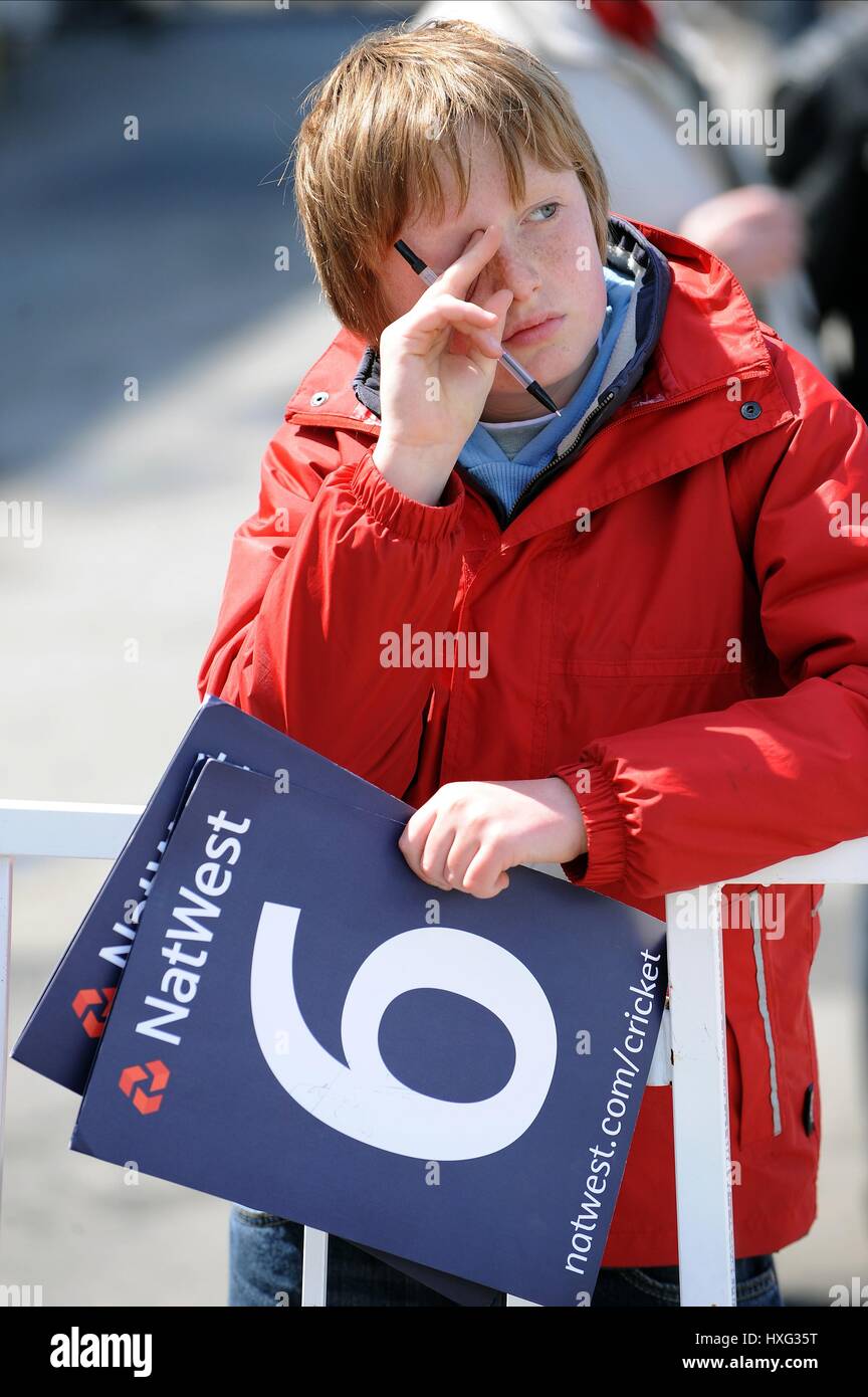SAD YOUNG CRICKET FAN ENGLAND V WEST INDIES HEADINGLEY LEEDS ENGLAND 21 ...