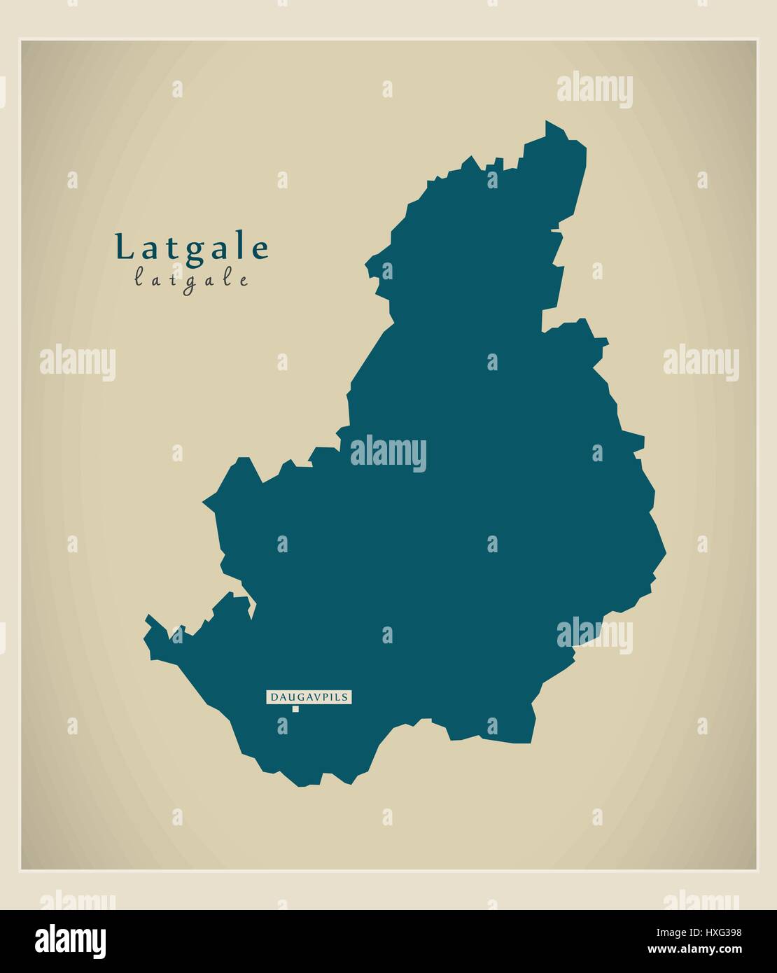 Modern Map - Latgale LV Stock Vector Image & Art - Alamy