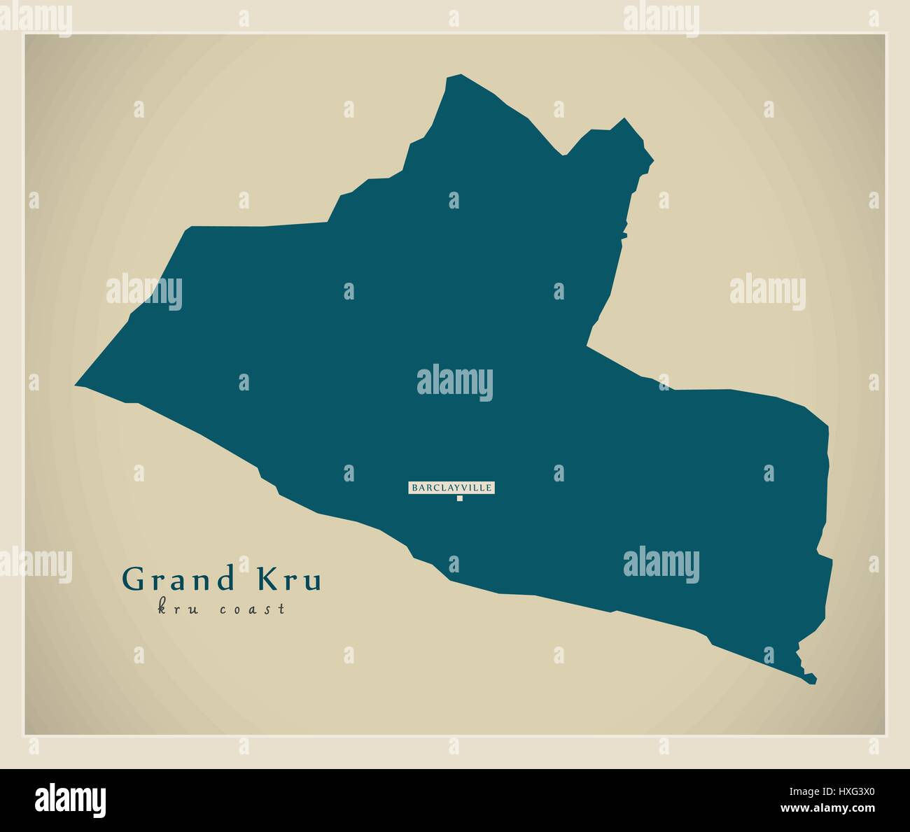Modern Map - Grand Kru LR Stock Vector Image & Art - Alamy