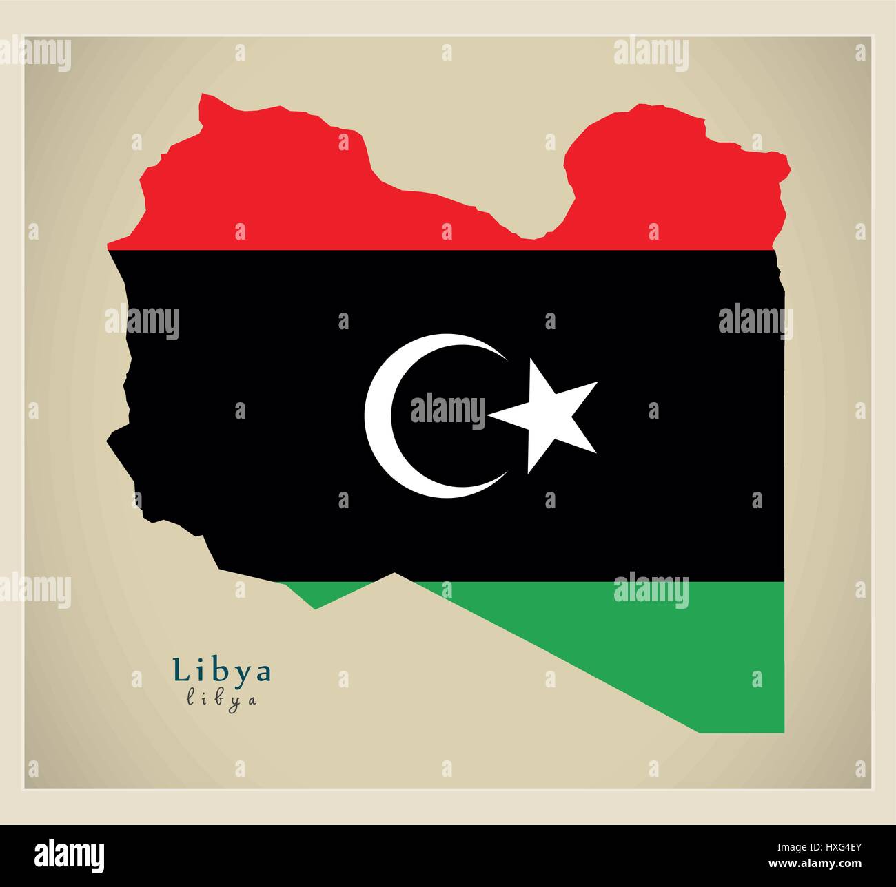 New libya flag Stock Vector Images - Alamy