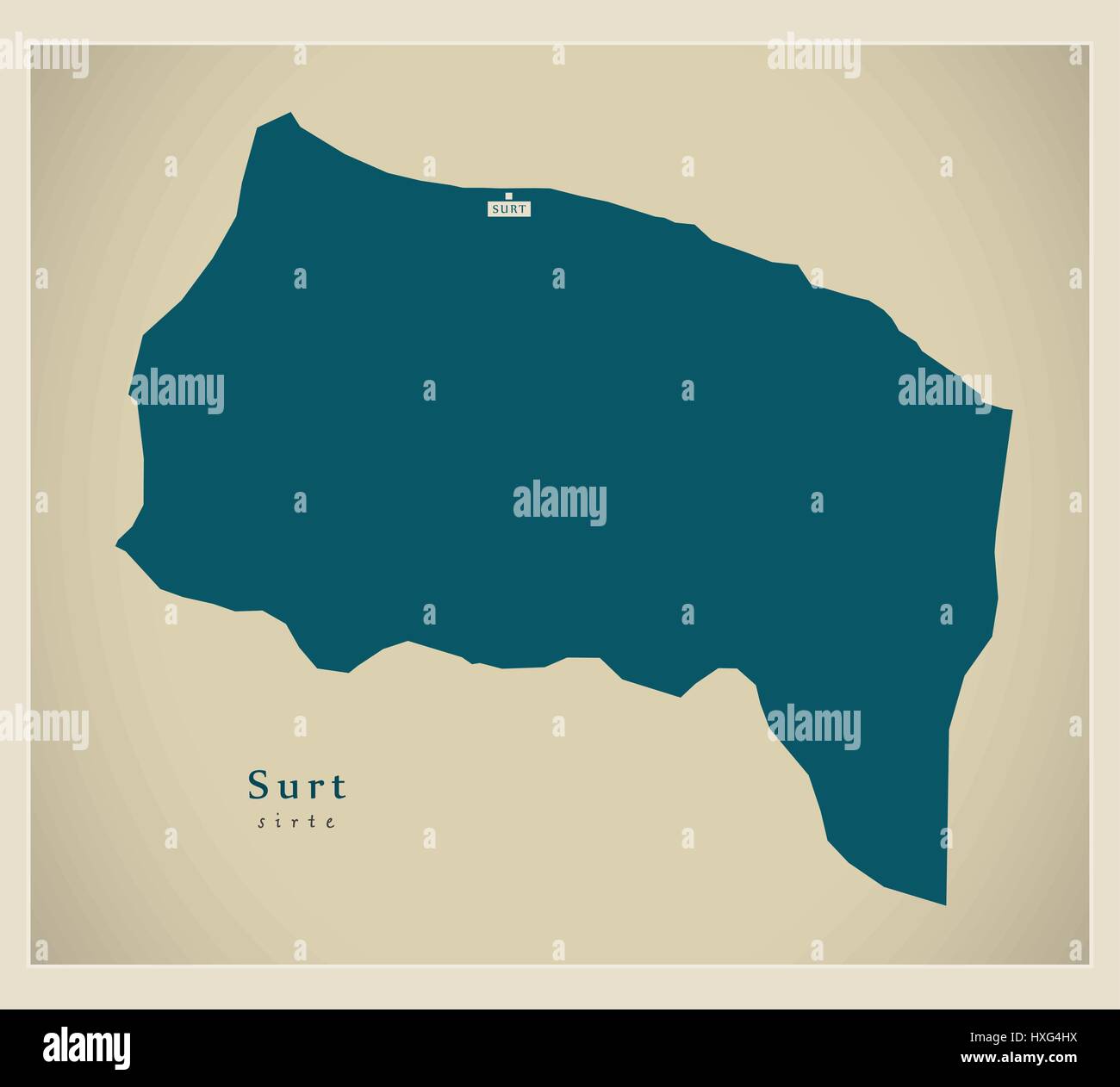 Map of sirte hi-res stock photography and images - Alamy