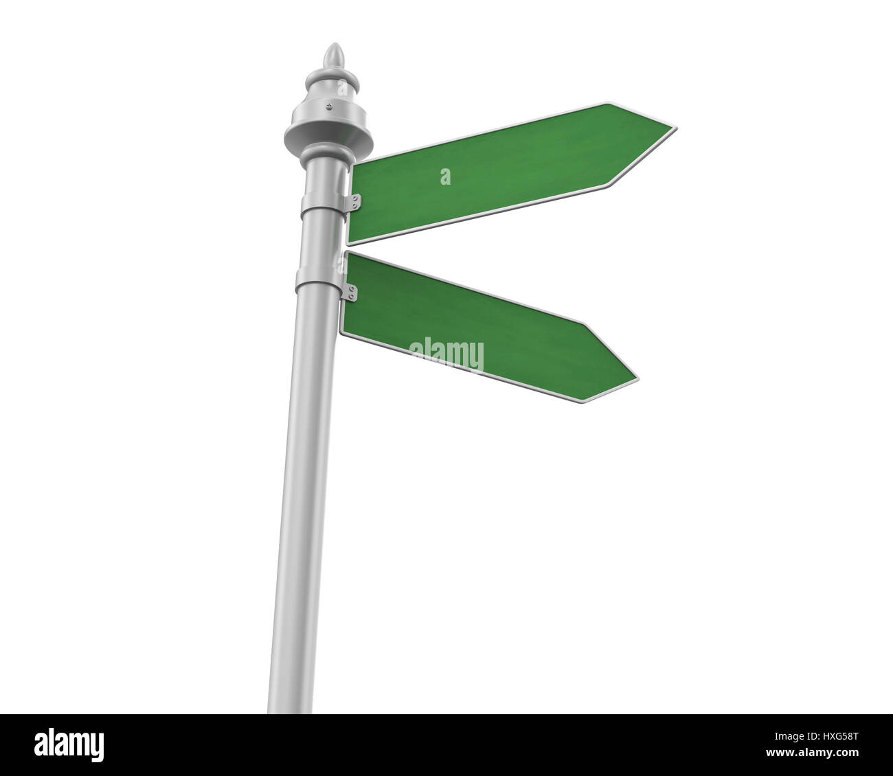 Blank Street Sign Isolated Stock Photo - Alamy