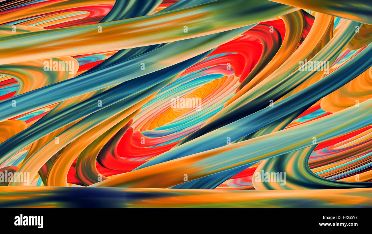 Colorful cinematic 5k computer generated abstract background, 3D render ...