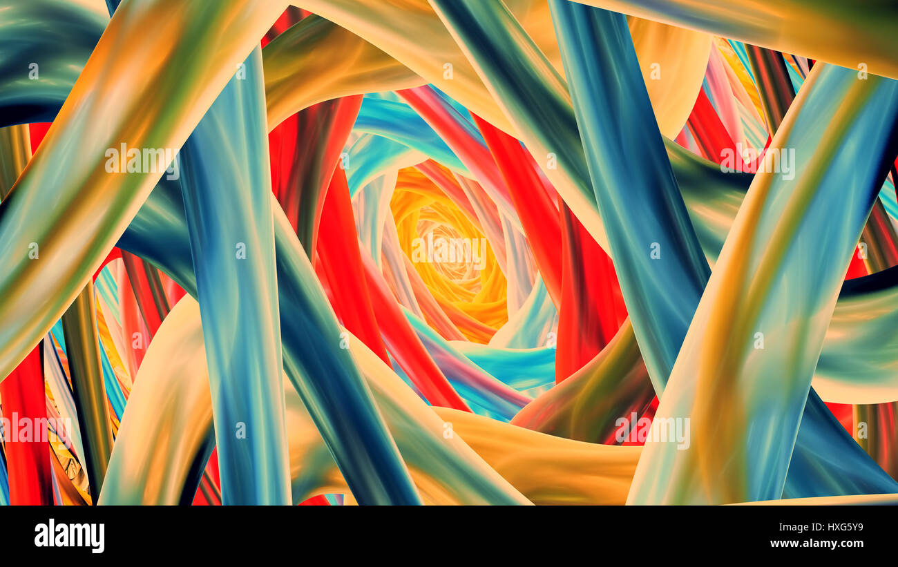 Colorful cinematic computer generated abstract background, 3D render Stock Photo - Alamy