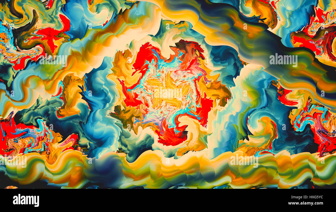 Colorful abstract ripple background, computer generated abstract ...