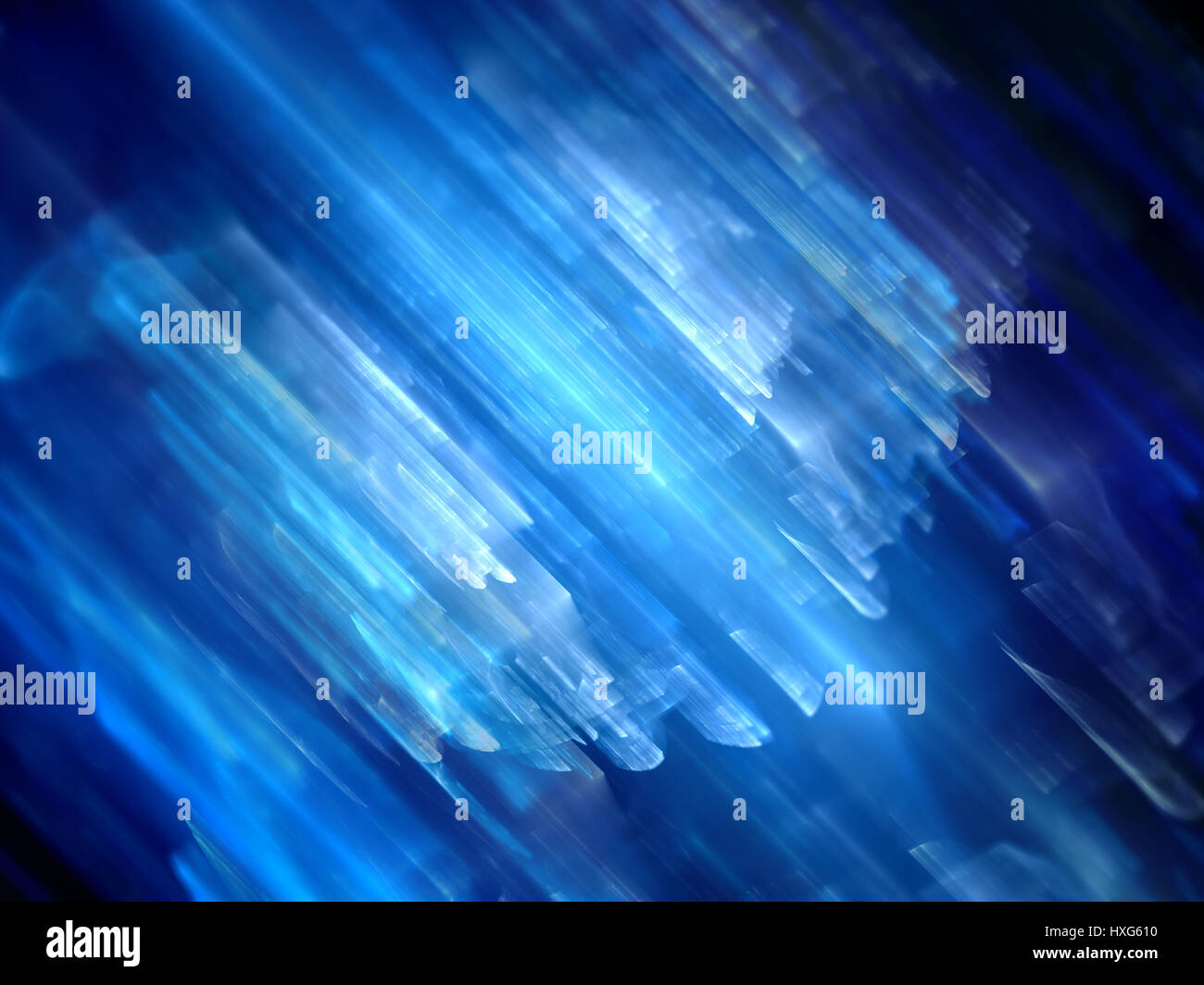 Blue glowing multidimensional technology, computer generated abstract background, 3D rendering ...