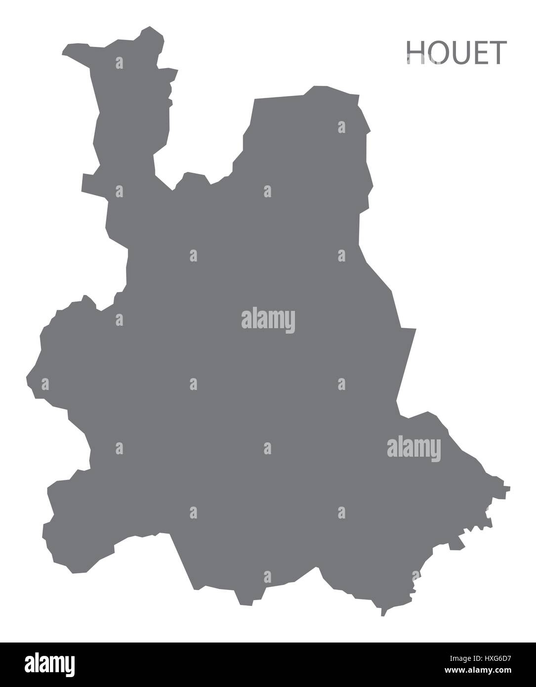 Houet Burkina Faso province map grey illustration silhouette Stock ...