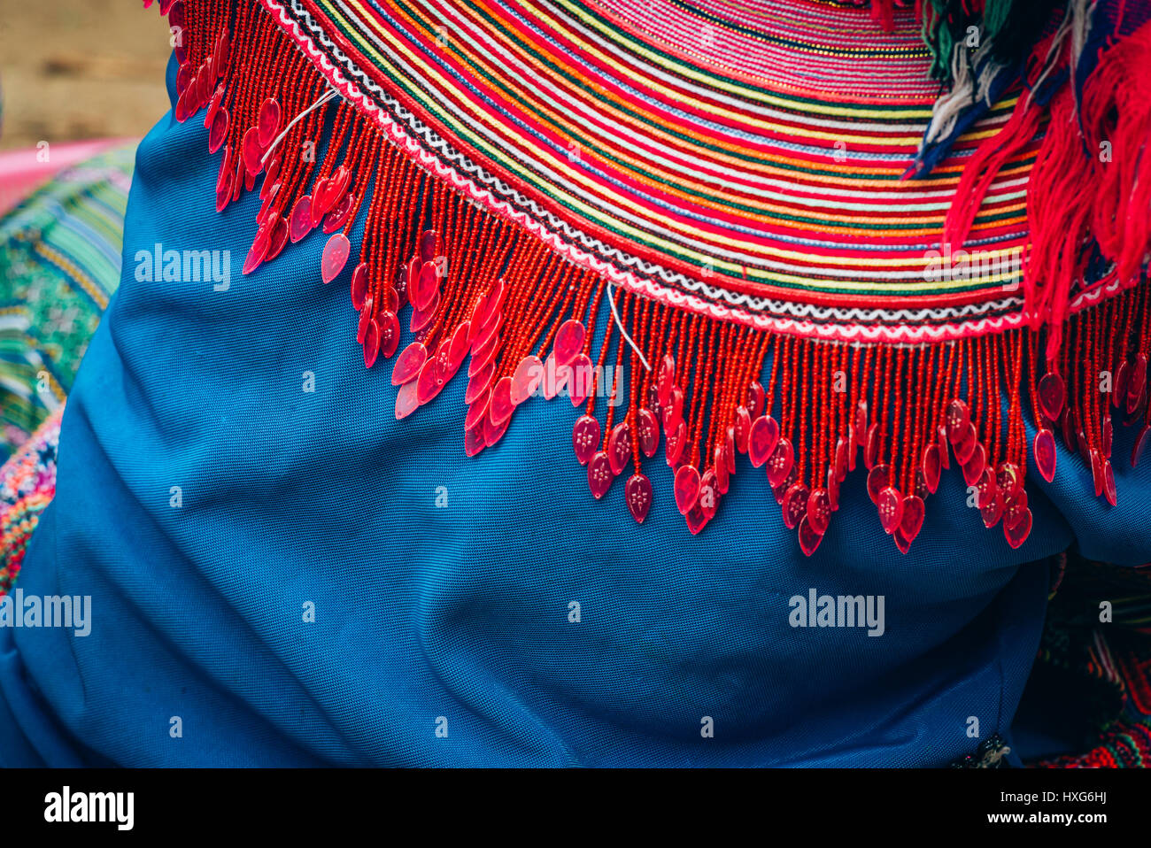 Colours and details from Hmong tribes in north of Vietnam Stock Photo ...
